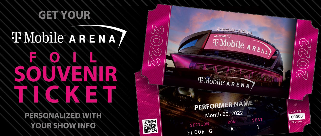 T-Mobile Arena Souvenir Ticket | T-Mobile Arena